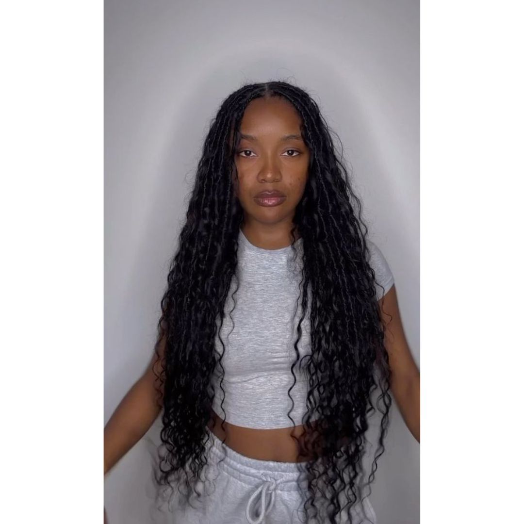goddess locs middle part - FroHub